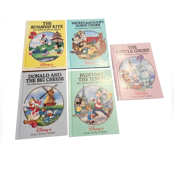 Disney | Other | Vintage Disney Small World Library Lot Of 5 Books ...